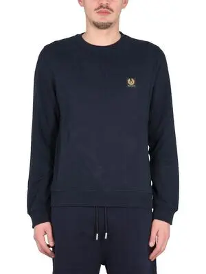 Belstaff Cotton Crewneck Sweatshirt - Blue
