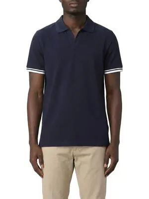 FAY Basic Cotton Polo Shirt - Blue