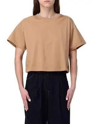 Max Mara Cotton Crop T-shirt - Beige