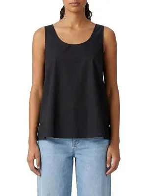 Max Mara Sleeveless Satin Top - Black