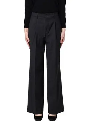 MASON'S Wide Leg Tailored Trousers - Black