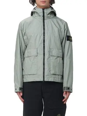 Stone Island Zip-up Hooded Jacket - Green
