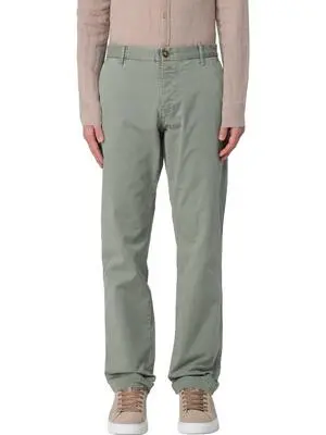 BLAUER. Stretch Cotton Chino Trousers - Olive