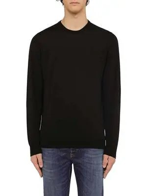 DRUMOHR Long-sleeved Crewneck Sweater - Black