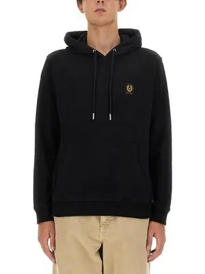 Belstaff Cotton Hoodie - Black