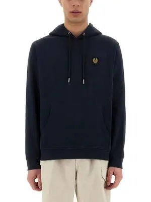 Belstaff Cotton Hoodie - Blue