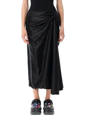 Balenciaga Draped Skirt - Black