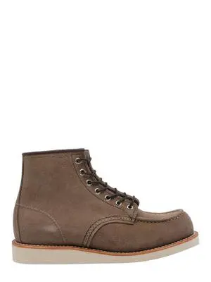 Red Wing Classic Moc Toe Suede Ankle Boots - Beige