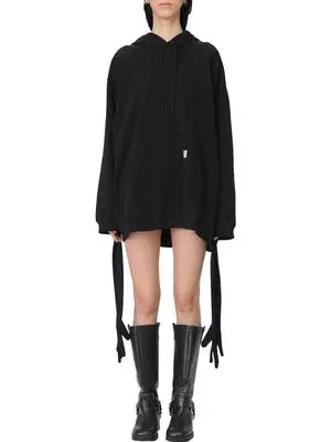MAISON MARGIELA MM6 Maison Margiela Cotton Hooded Dress Black