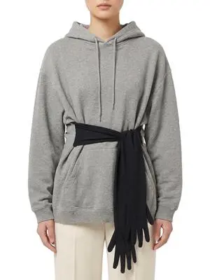 MAISON MARGIELA MM6 Maison Margiela Cotton Hooded Dress Grey
