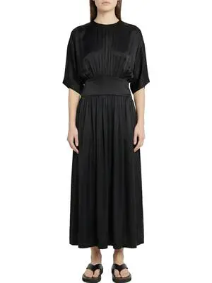 TOTEME Viscose Midi Dress - Black
