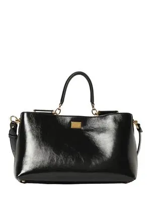 Dolce & Gabbana Leather Top Handle Bag - Black