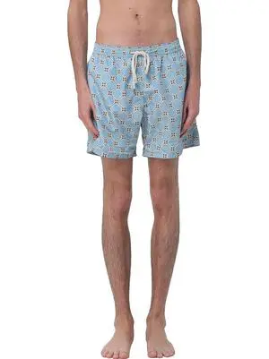 NOM Swimsuit With Leaf Print Gnawed Blue