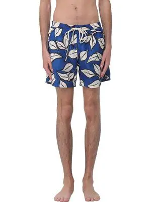 NOM Swimsuit With Leaf Print - Navy