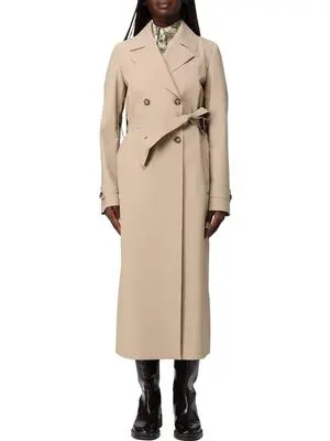 Max Mara MM Max Mara Cedro Double-Breasted Trench Coat Beige