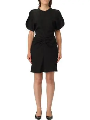 Victoria Beckham Ruched Sheath Dress - Black