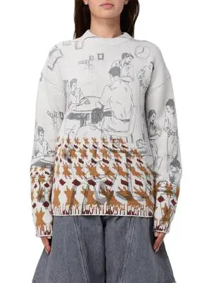 JW Anderson Printed Knit Jumper - Grey