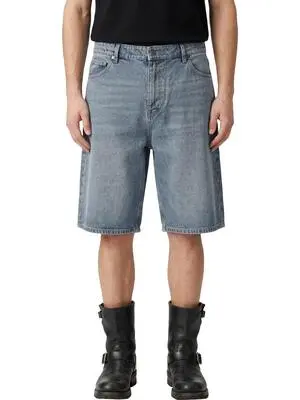 DAILY PAPER Cotton Denim Shorts - Blue