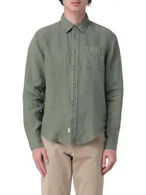 BLAUER. Linen Casual Shirt - Olive