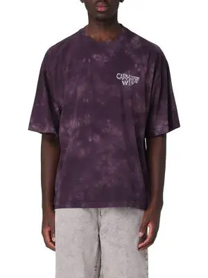 Carhartt Work In Progress Cotton Crew Neck T-shirt With Print - Violet