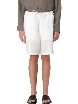 Emporio Armani Linen Shorts - White