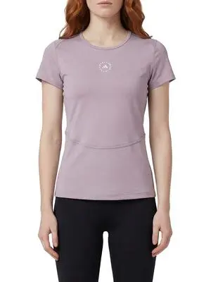 Adidas By Stella McCartney Stretch Technical Fabric T-shirt - Brown