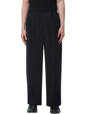 Issey Miyake Homme Plissé Pleated Trousers - Black