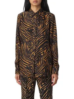 Alberto Biani Abstract Print Shirt - Black