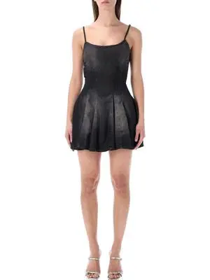 DIESEL® De-spoky-s Denim Mini Dress - Black