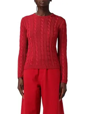 Ralph Lauren Cable Knit Crewneck Sweater - Red