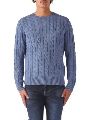Polo Ralph Lauren Cable Knit Crewneck Jumper - Avion