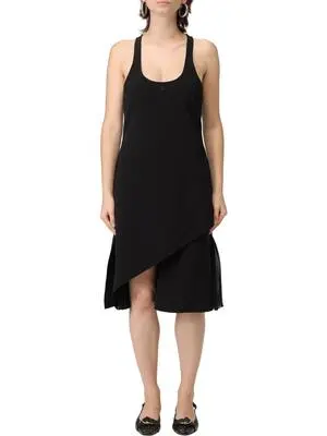 COURREGES Asymmetrical Midi Dress - Black