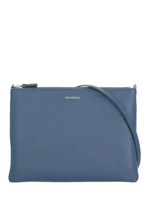 COCCINELLE Grained Leather Clutch - Blue