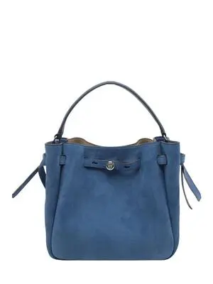 Tory Burch Romy Mini Nubuck Leather Bucket Bag - Blue