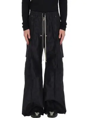 Rick Owens Cargobelas Pants In Silk Twill - Black
