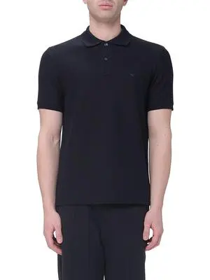 Emporio Armani Cotton Polo Shirt - Blue