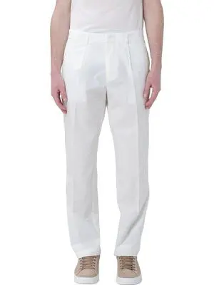 Emporio Armani Slim Fit Cotton Pants - White