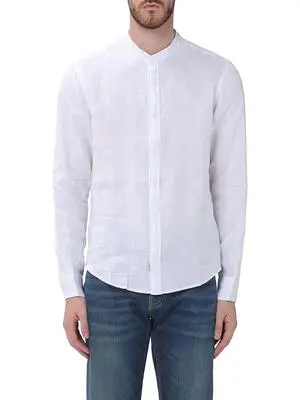 BLAUER. Linen Casual Shirt - White