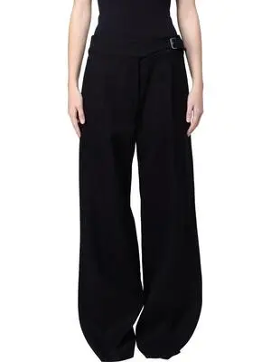 Sportmax Wide-leg Crepe Trousers - Black