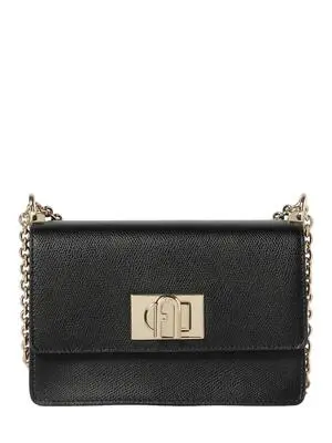 Furla 1927 Grained Leather Mini Bag - Black