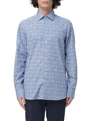 Etro Cotton Shirt With Paisley Print - Blue