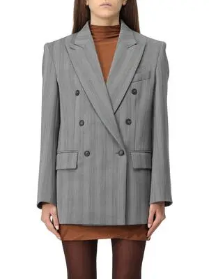 Sportmax Double-breasted Blazer - Grey