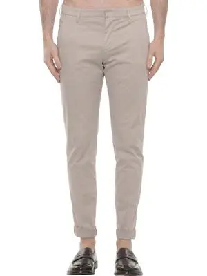 DONDUP Slim Fit Stretch Cotton Trousers - Beige