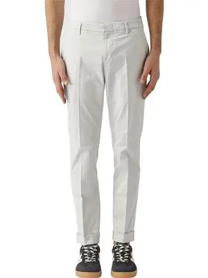 DONDUP Slim Fit Stretch Cotton Trousers - White 1