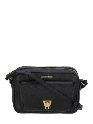 COCCINELLE Beat Grained Leather Camera Bag - Black