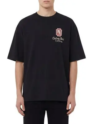 Amiri Cotton T-shirt With Logo - Black