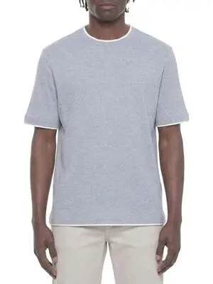 Brunello Cucinelli Basic Cotton And Linen Blend T-shirt - Grey