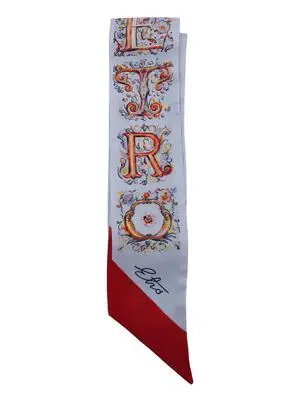 Etro Silk Printed Logo Bandeau - Red