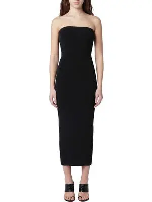 ENTIRE STUDIOS Stretch-viscose Midi Dress - Black