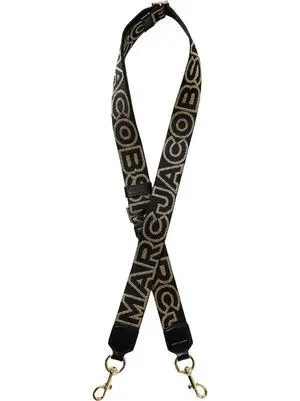 Marc Jacobs Logo Jacquard Shoulder Strap - Black